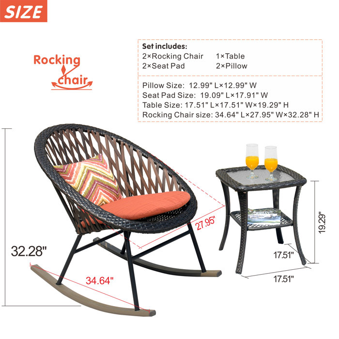 Bayou Breeze Baum Outdoor Rocking Chair & Reviews | Wayfair