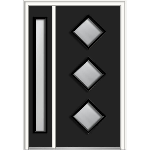 Verona Home Design Spotlight Glass Ready to Install Steel Prehung Front ...