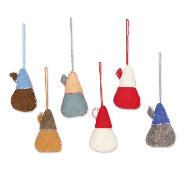 The Holiday Aisle® Wool Felt Hanging Figurine Ornament | Wayfair