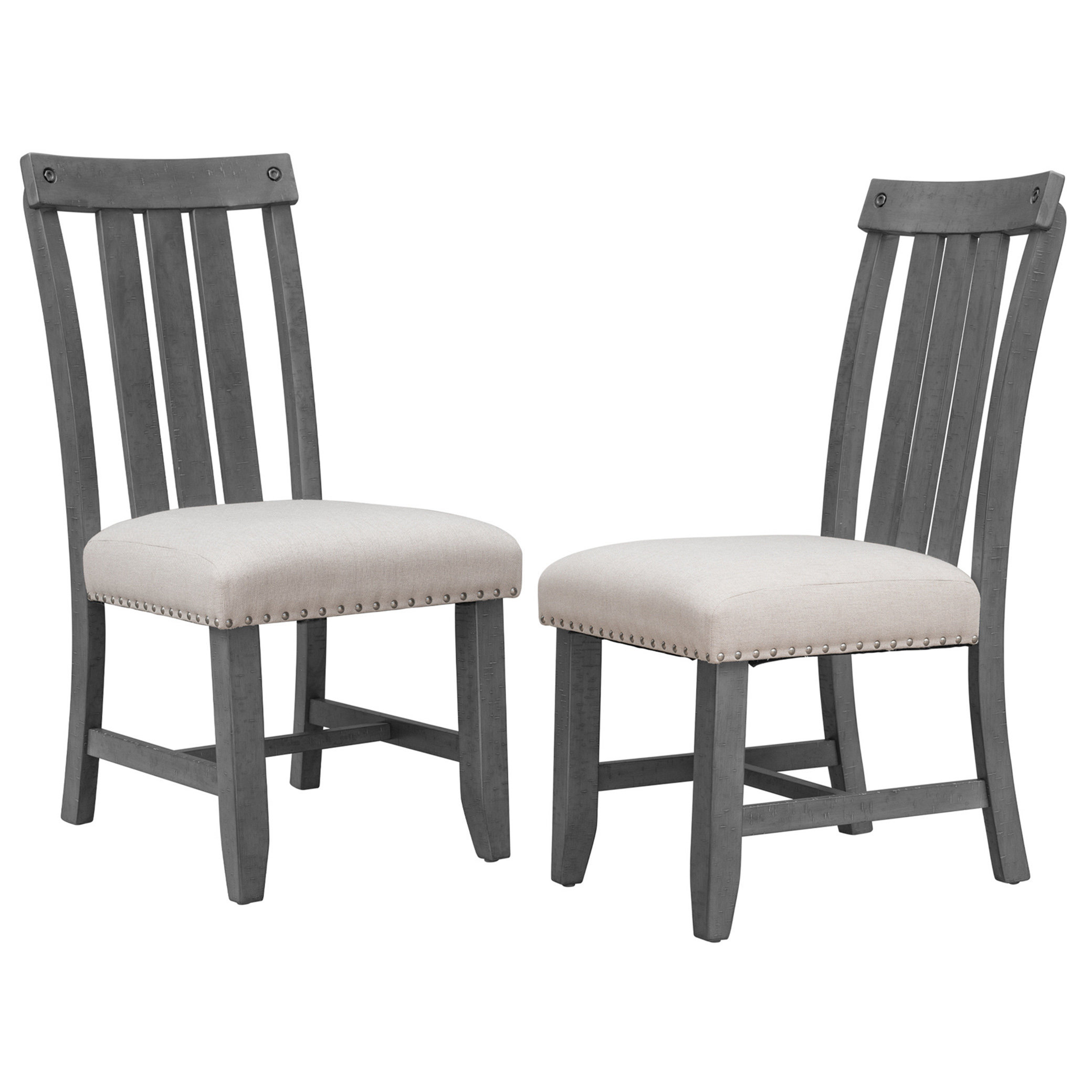 Red Barrel Studio® Fabric Slat Back Side Chair | Wayfair