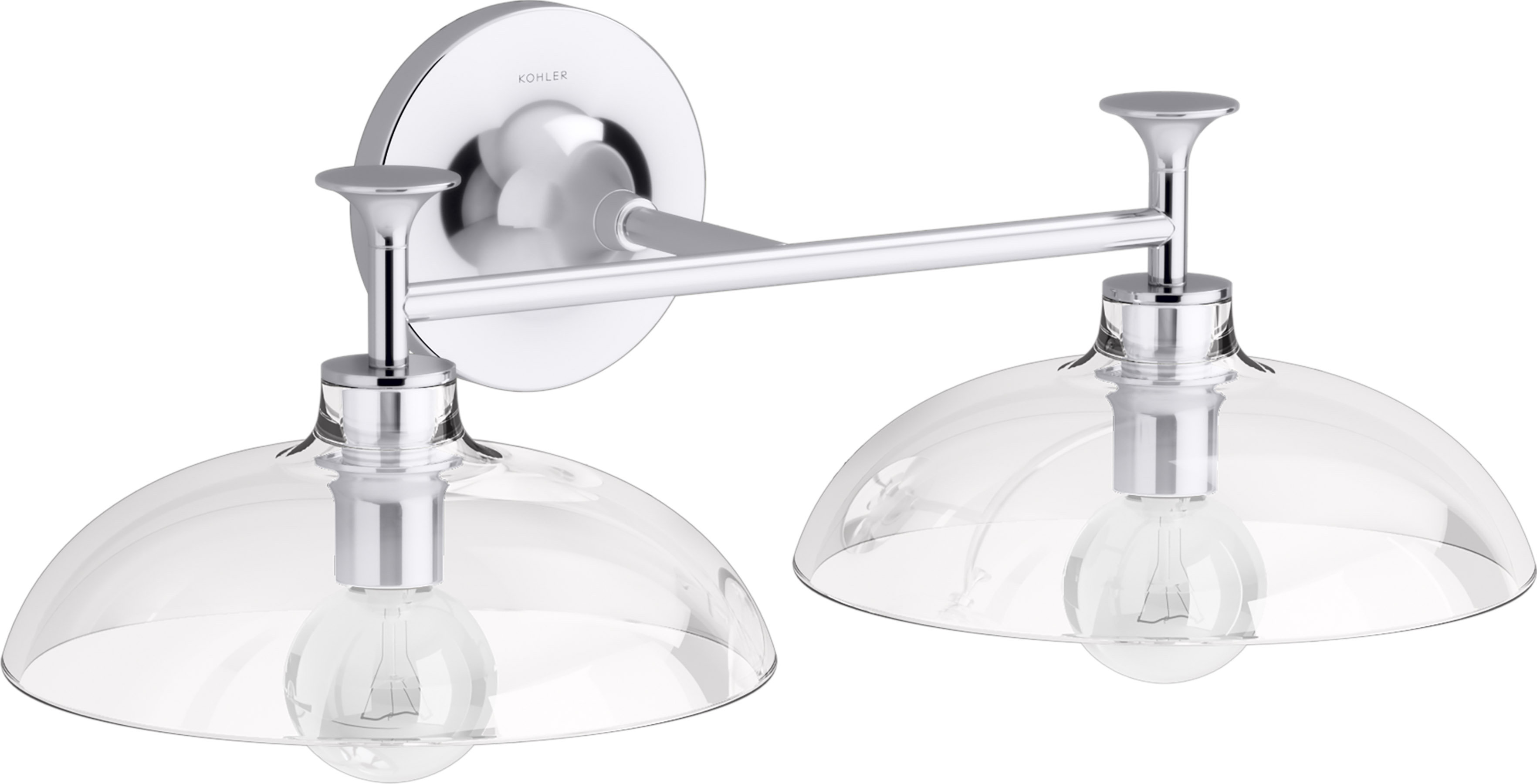 Kohler Tone 2 Light Indoor Bathroom Vanity Light Fixture, UL Listed ...