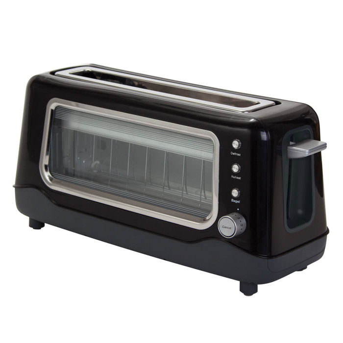 Dash 2 Slice Long Slot Clear View Toaster & Reviews | Wayfair