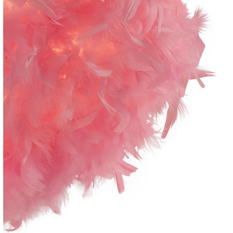 Mack + Milo 33Cm H x 50Cm W Feather Novelty Pendant Shade ( Uno ...