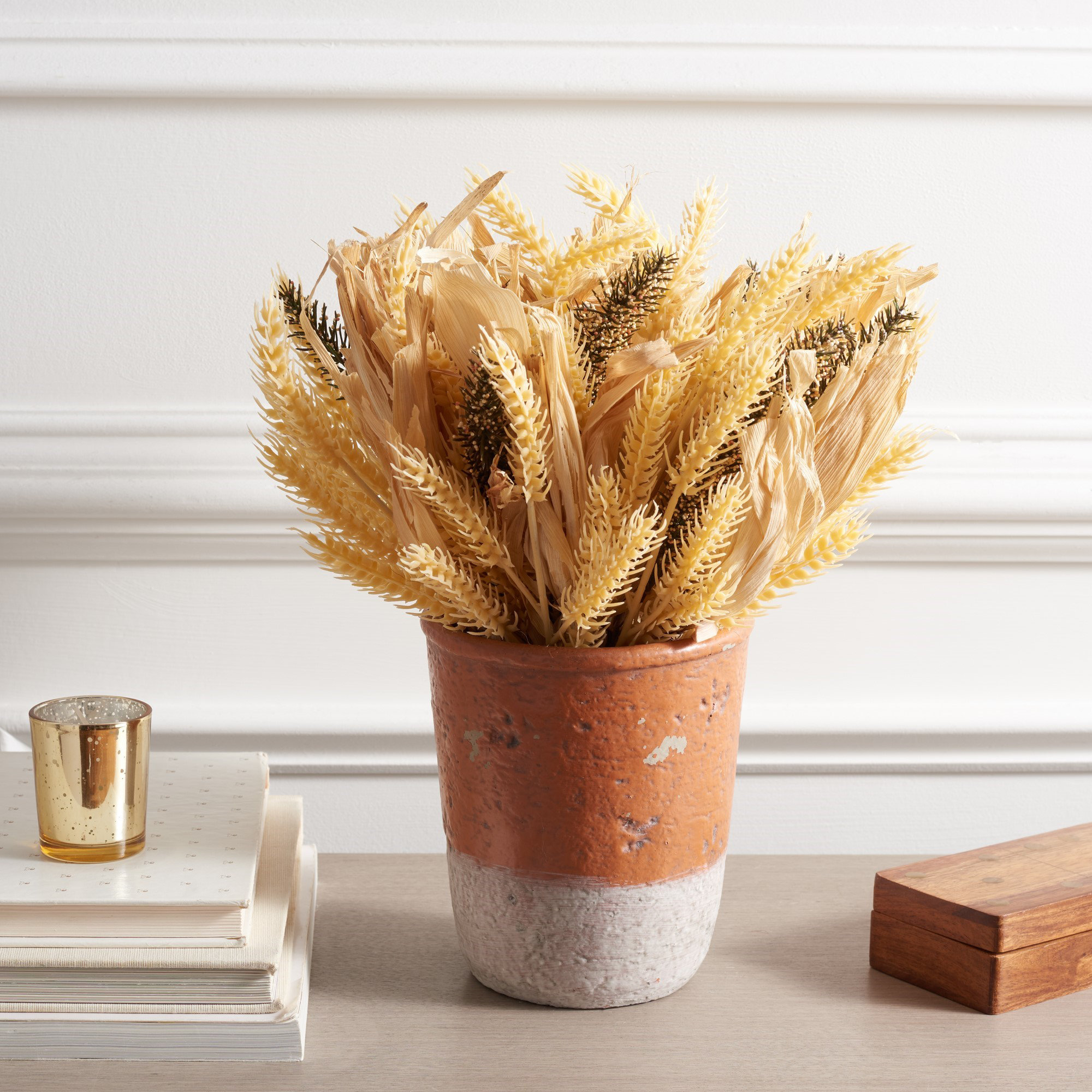 Primrue Faux Wheat Ear in Pot | Wayfair
