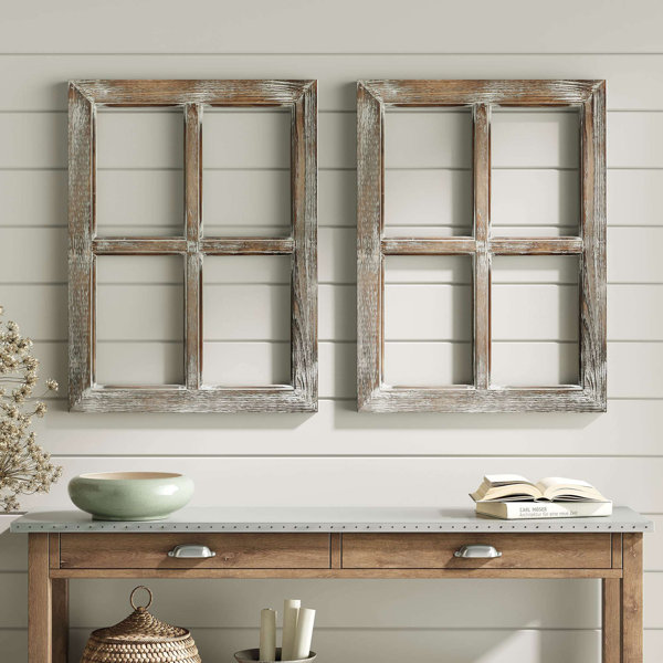 Faux-window-frame-wall-decor | Wayfair