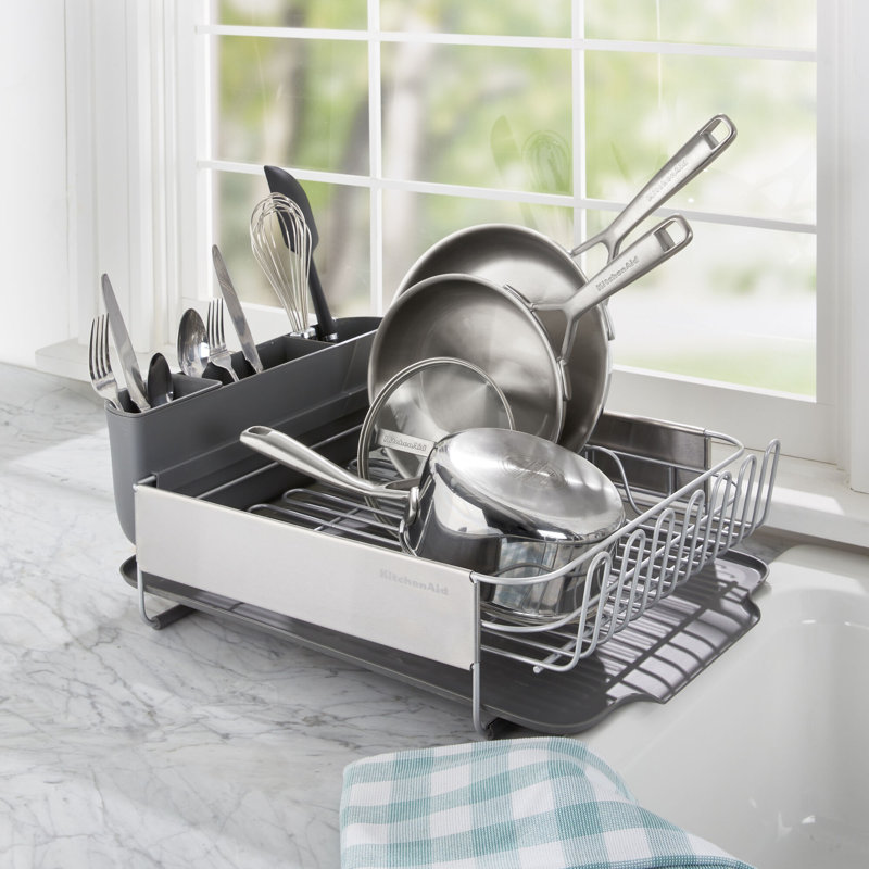 KitchenAid Full Size Expandable Dish-Drying Rack & Reviews | Wayfair