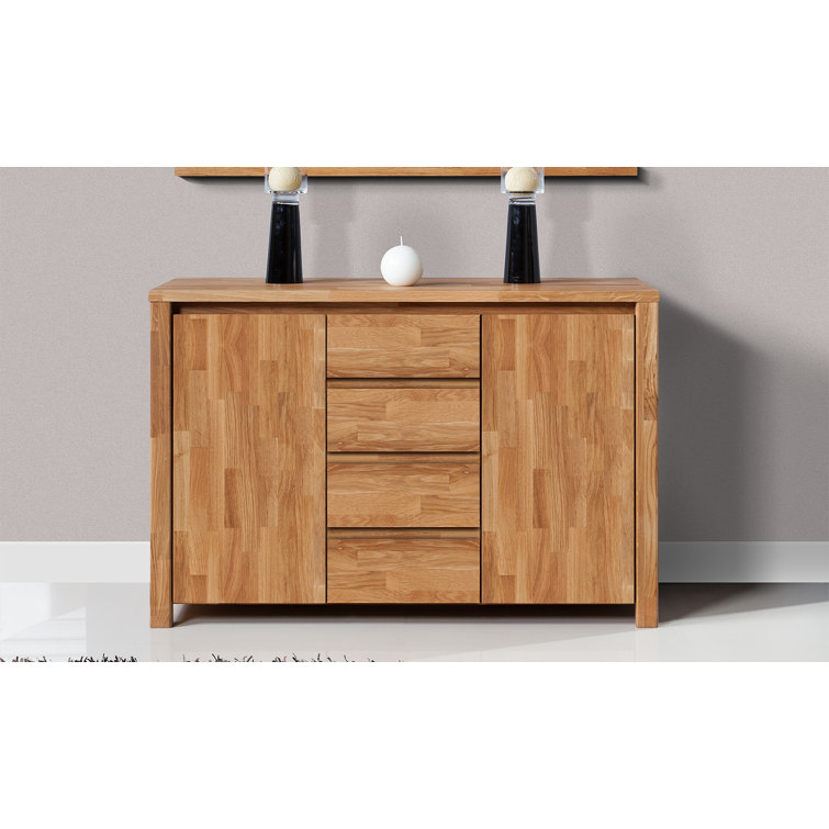 Gracie Oaks Fugate 115Cm Wide 4 Drawer Beech Sideboard | Wayfair.co.uk