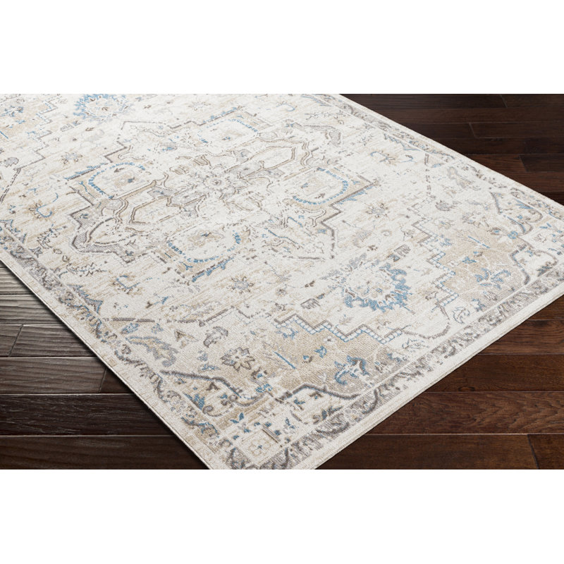 Mistana™ Dickison Machine Washable Oriental Gray/Brown Area Rug ...