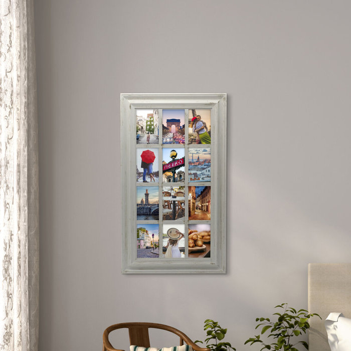MELANNCO Window Collage Frame for wall, Farmhouse, Displays 4x6 photos ...