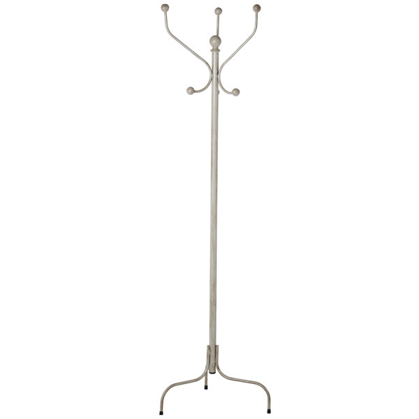 Brayden Studio Ameliya 7 - Hook Freestanding Coat Stand in Silver ...