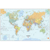 Maps International Roll-Down Medium the World Is Art Wall Map, 23" x 33 ...
