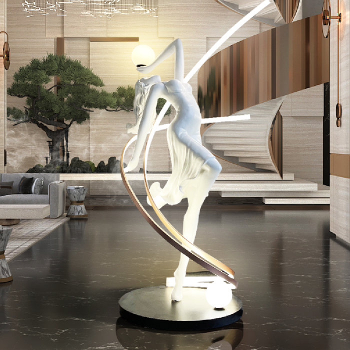 BLONSKI Anfisa Luxury 71" Novelty Floor Lamp | Wayfair