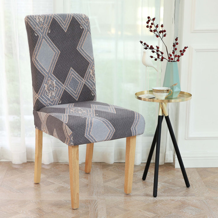 Ebern Designs Box Cushion Dining Chair Slipcover | Wayfair