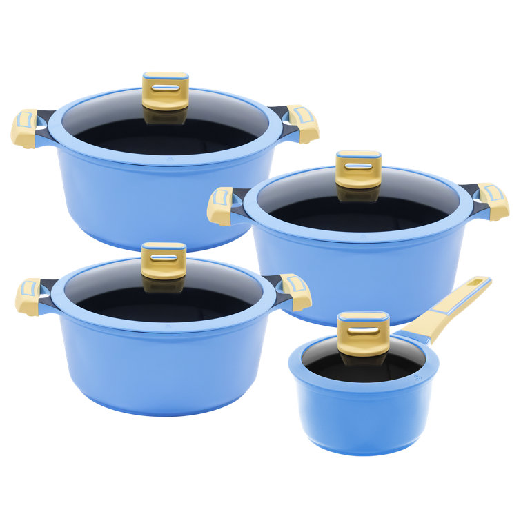 king 4/8 -piece King cooking pot set 9.6 L Alugusso/16, O/18, O/20, O ...