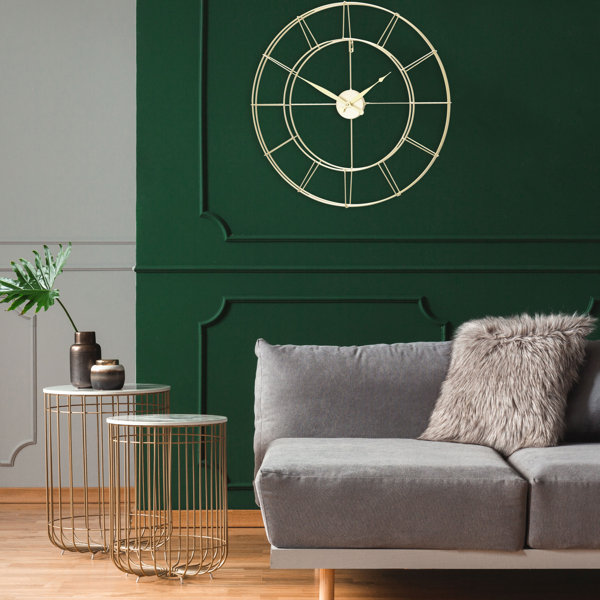 Everly Quinn Wilbanks Metal Wall Clock & Reviews | Wayfair