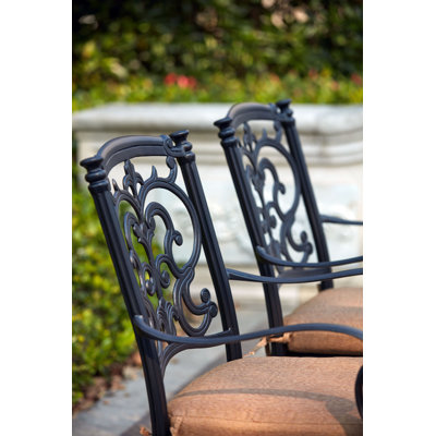 Lark Manor Anhar 7-Piece Patio Dining Set (w/ 2 Swivel Rockers) w ...