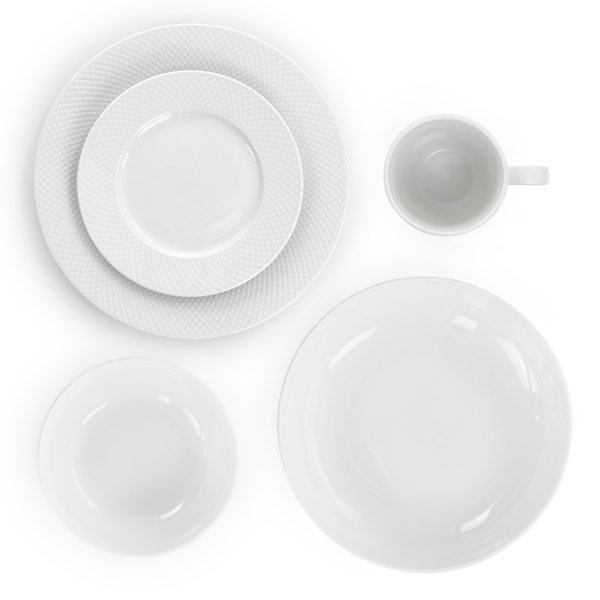 Latitude Run® Dobrivoje Porcelain China Dinnerware Set - Service for 4 ...