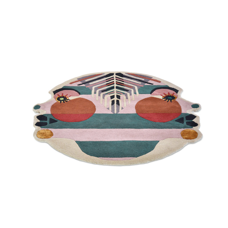 Ted Baker Handmade Hand Tufted Teal/Red/Pink/Ivory Rug & Reviews | Wayfair