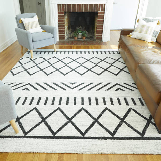 Balta Elle Machine Woven / Power Loomed Performance Cream Rug & Reviews ...