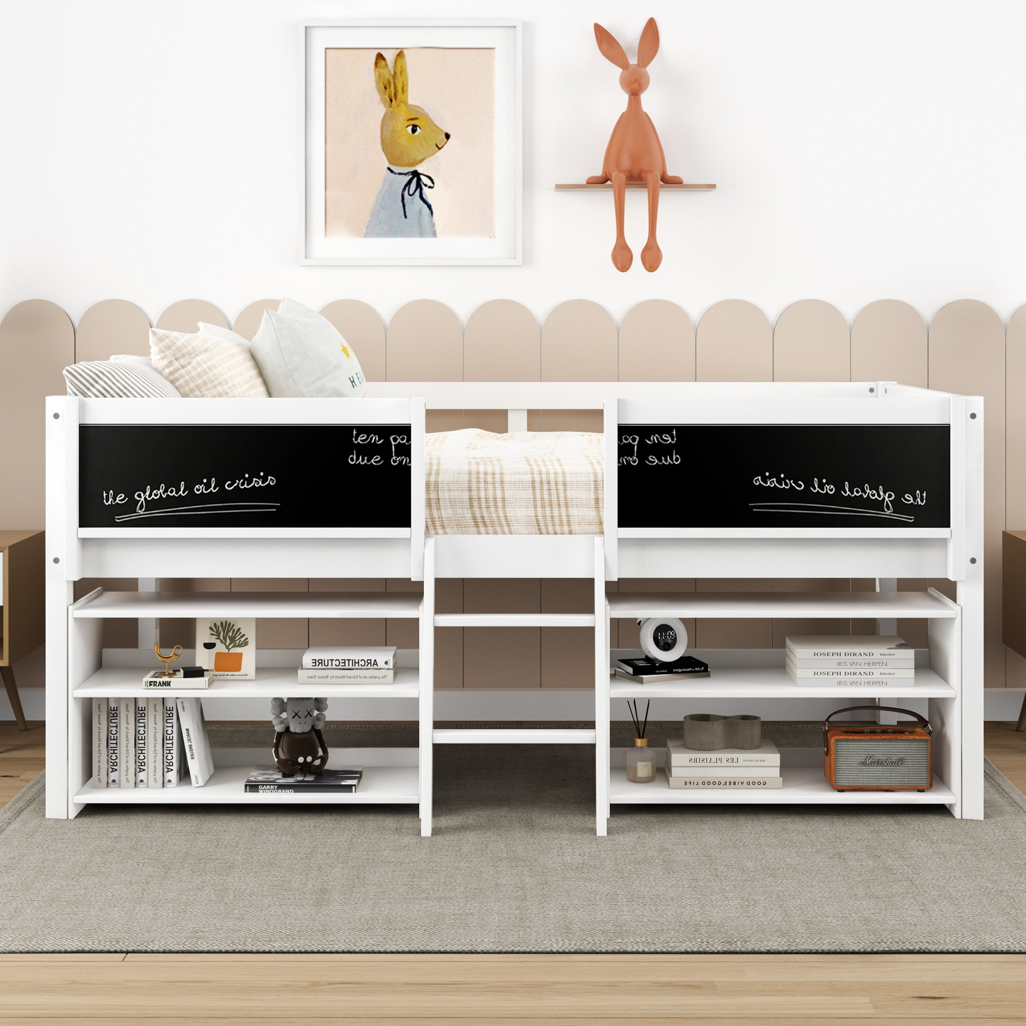 Harriet Bee Gloristeen Twin Solid Wood Loft Bed by Harriet Bee | Wayfair