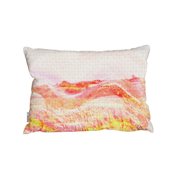 Andrew Lee Indoor / Outdoor Abstract Rectangular Scatter Cushion With ...