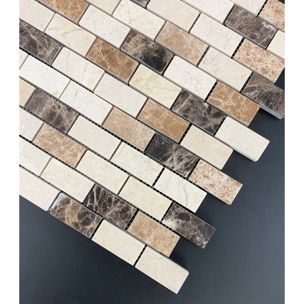 ES Stone 1" x 2" Natural Stone Mosaic Tile | Wayfair