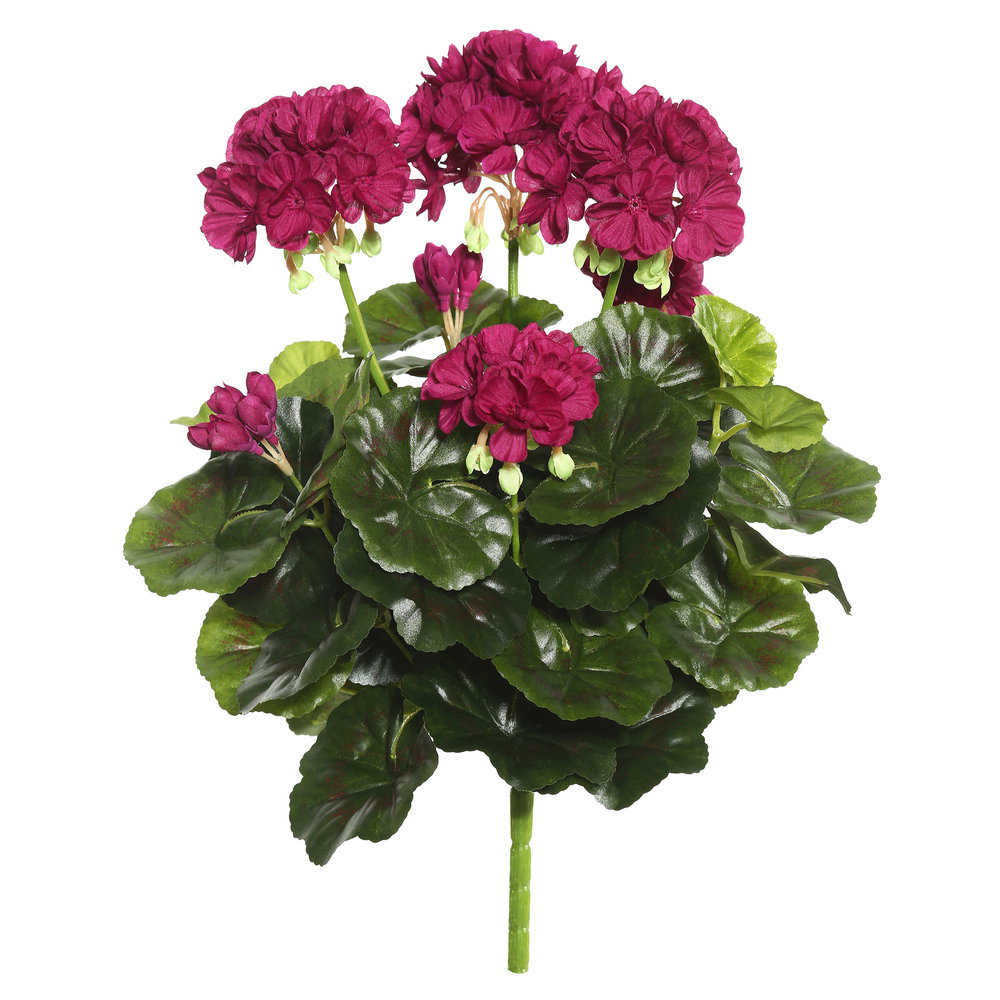 Primrue Artificial Polyester Geranium Bush | Wayfair