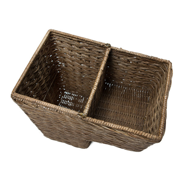 Bayou Breeze Sweater Weave Wicker Basket & Reviews | Wayfair