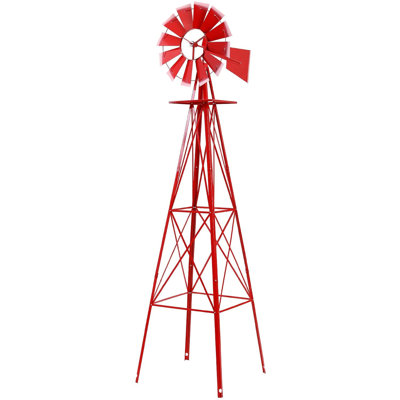 Arlmont & Co. Sia Metal Windmill & Reviews | Wayfair