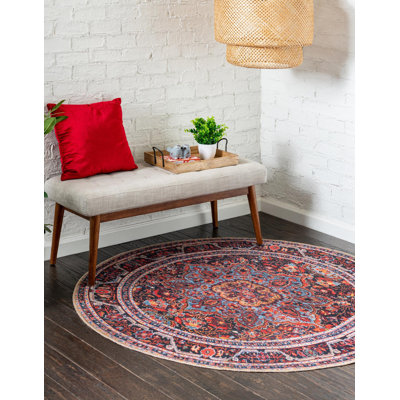 Bungalow Rose Gamero Chenille Burgundy Rug & Reviews | Wayfair