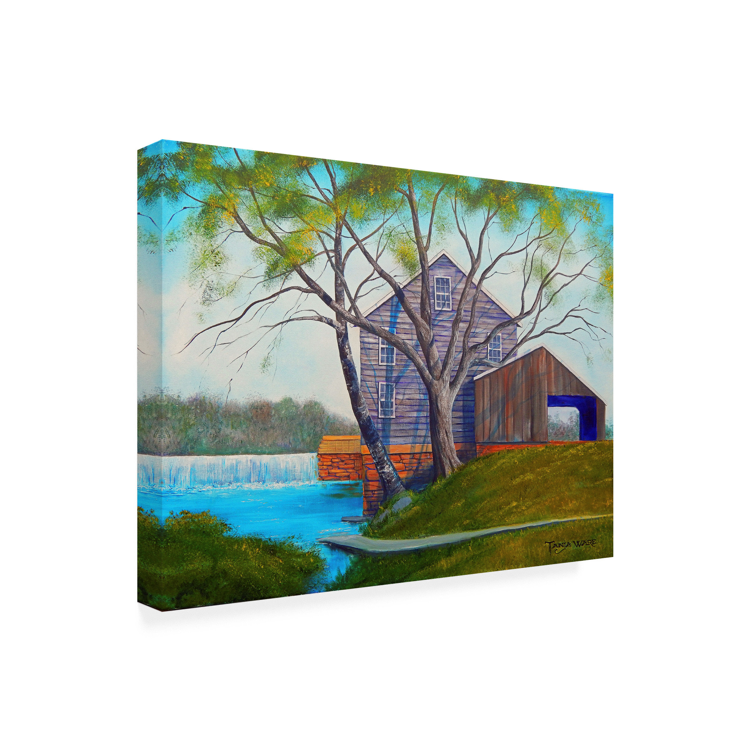 Red Barrel Studio® Jolly Mill On Canvas by Tanja Ware Painting | Wayfair