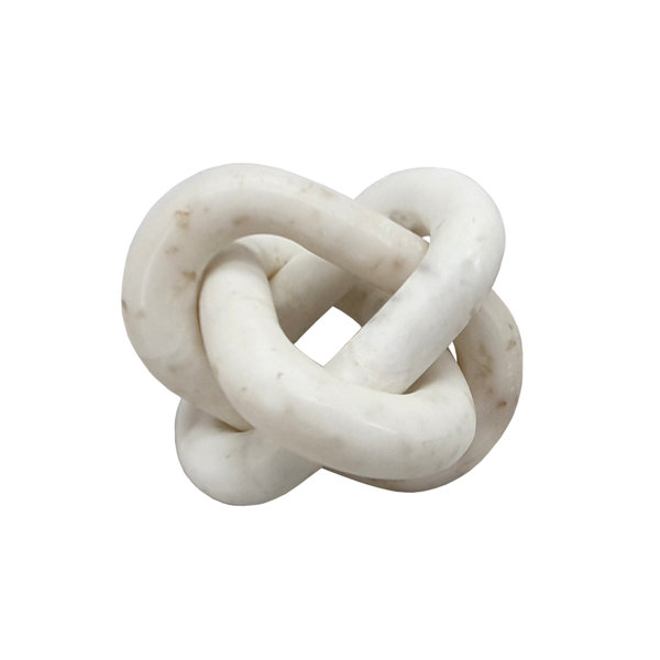 Joss & Main Beaulah Decorative Marble Chain Sculpture | Wayfair