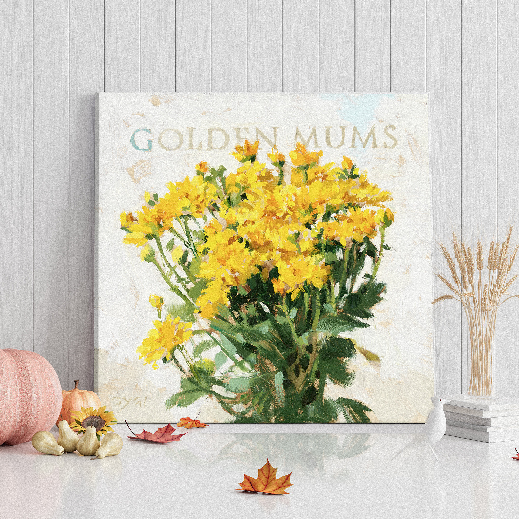 Darren Gygi Home Collection Golden Mums Giclee Wall Art by Darren Gygi ...