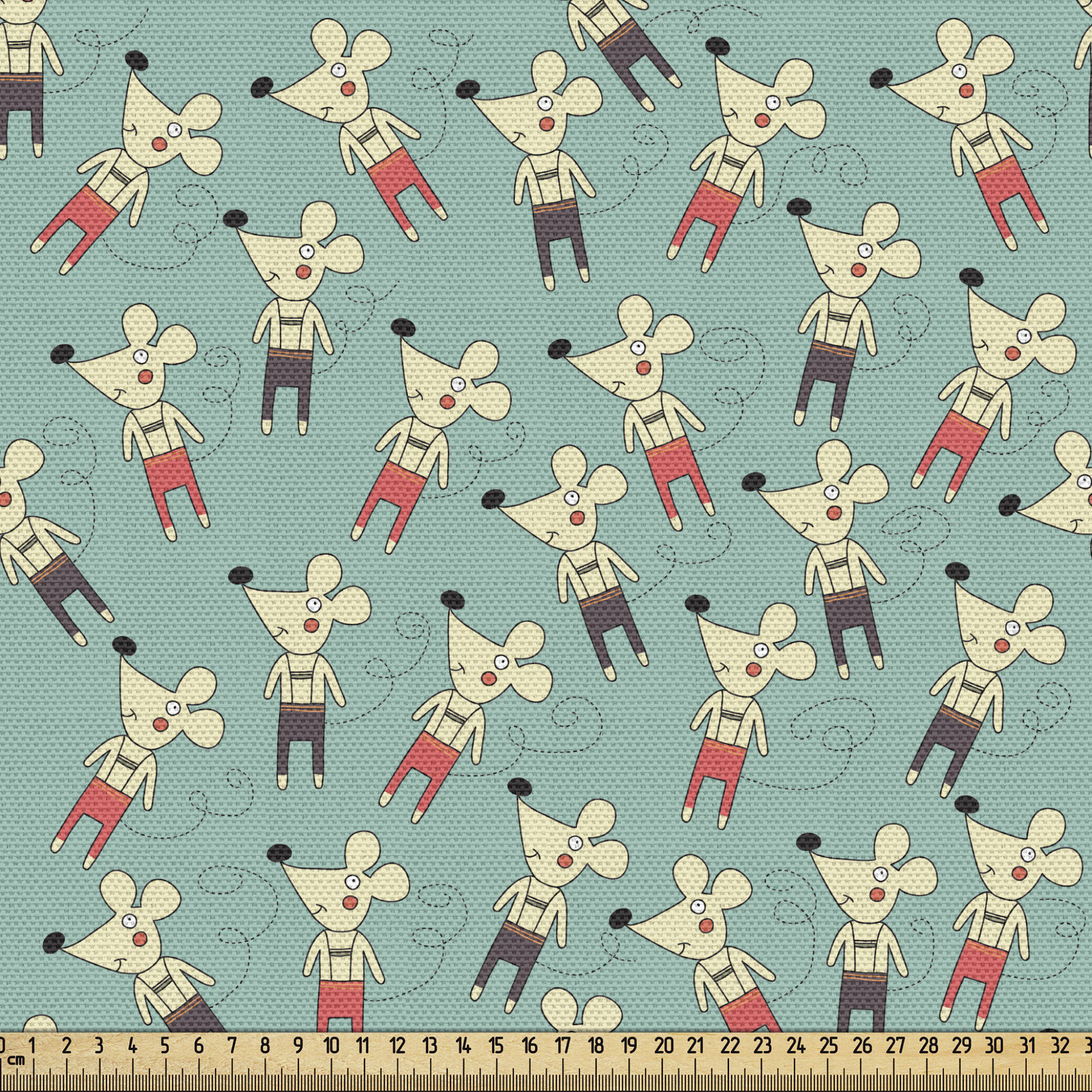 Bless international Mice Fabric By The Yard, Mouse In Bavarian Tracht ...