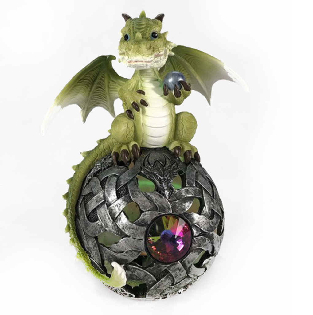 Ebern Designs Roode Cute Dragon on Lighted LED Globe | Wayfair