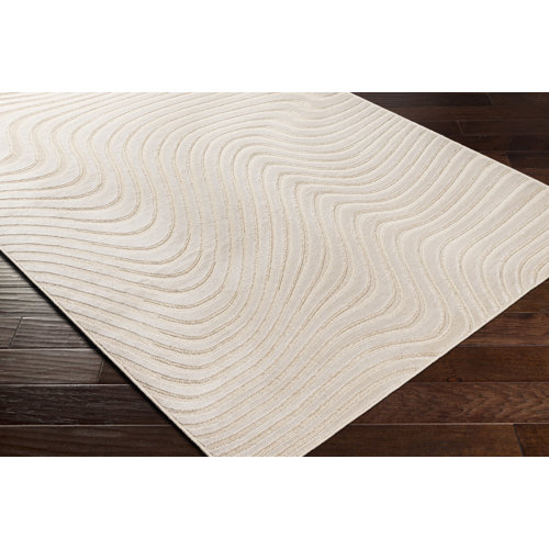 AllModern Ricki Light Beige/Cream Area Rug & Reviews | Wayfair