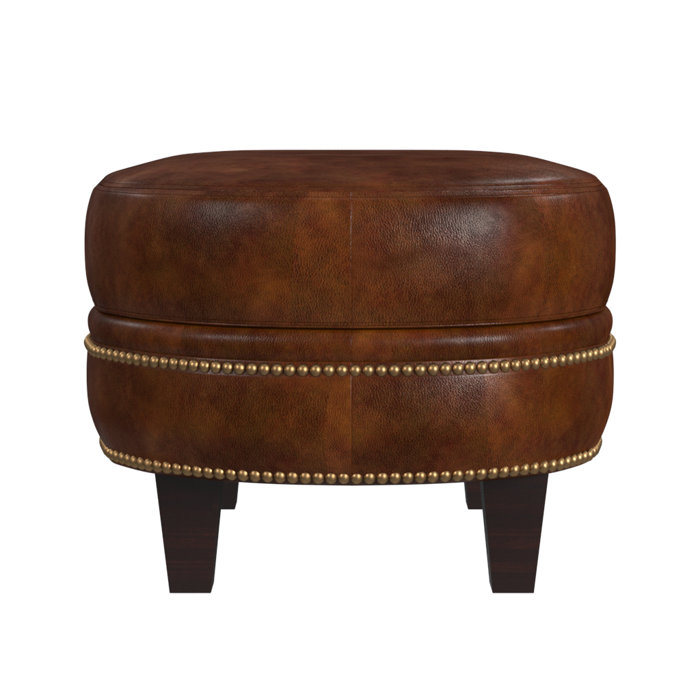 Bradington-Young Richardson Leather Ottoman & Reviews | Wayfair