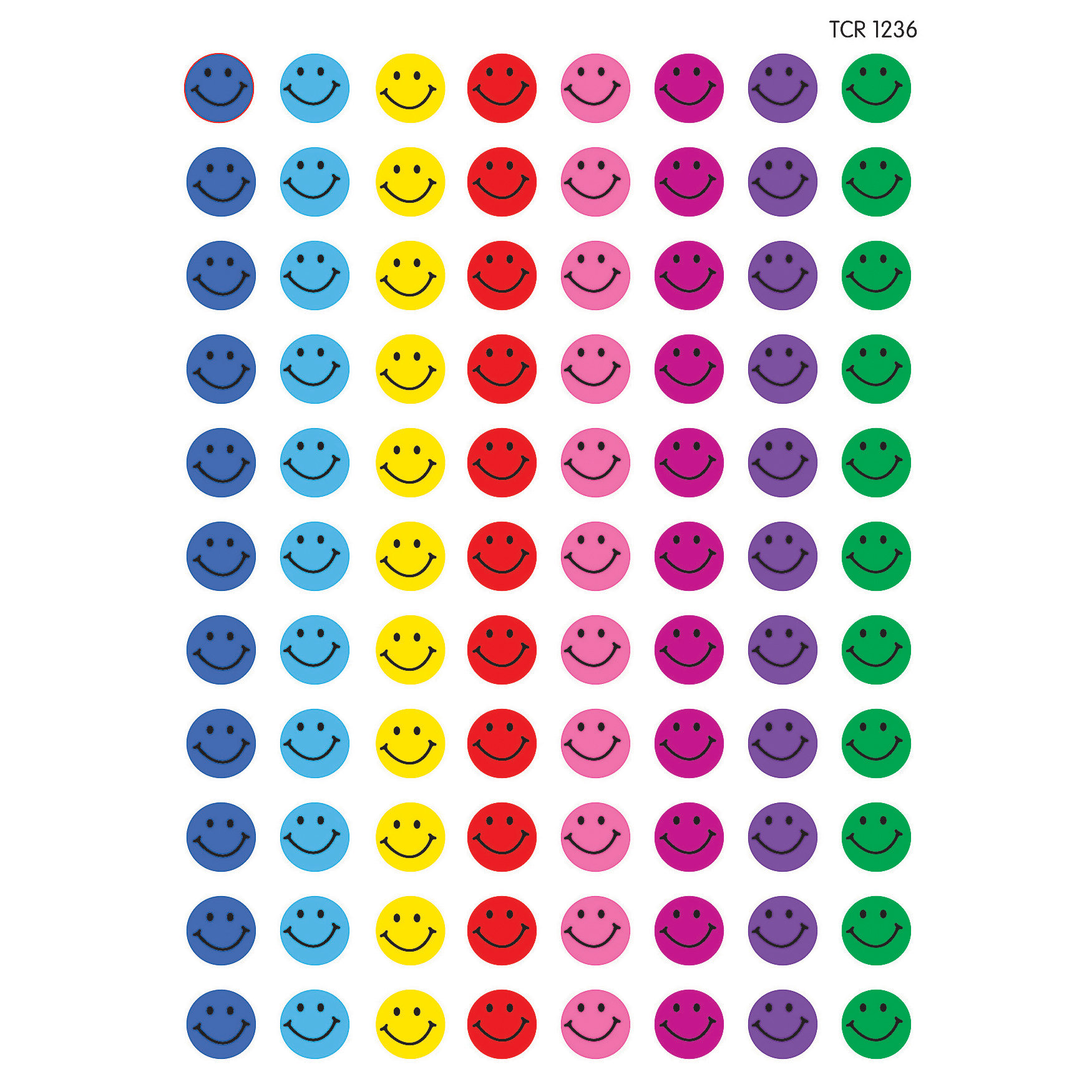 Teacher Created Resources Happy Faces Mini Stickers | Wayfair