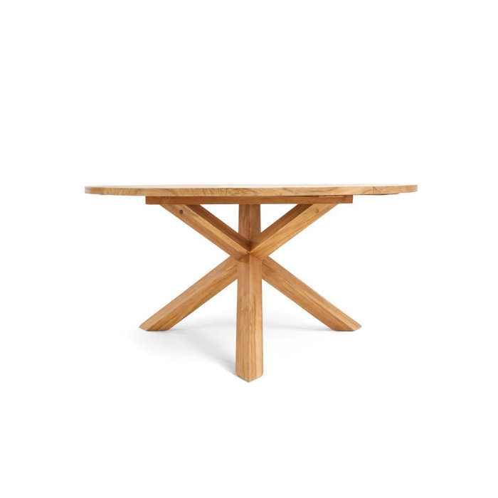 Winston All-Natural Teak Outdoor 60" Round Dining Table | Wayfair