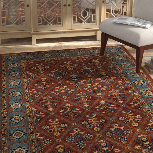 Bungalow Rose Wahcheechee Handmade Wool Red/Multi Rug & Reviews ...