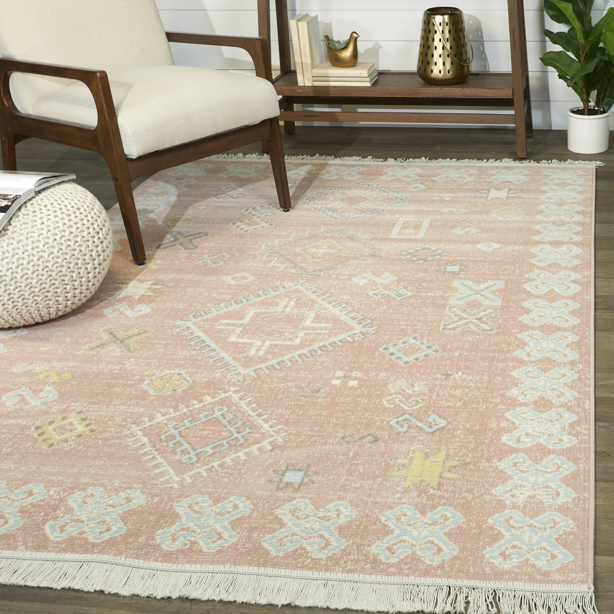 Bungalow Rose Aspers Geometric Recycled Area Rug | Wayfair