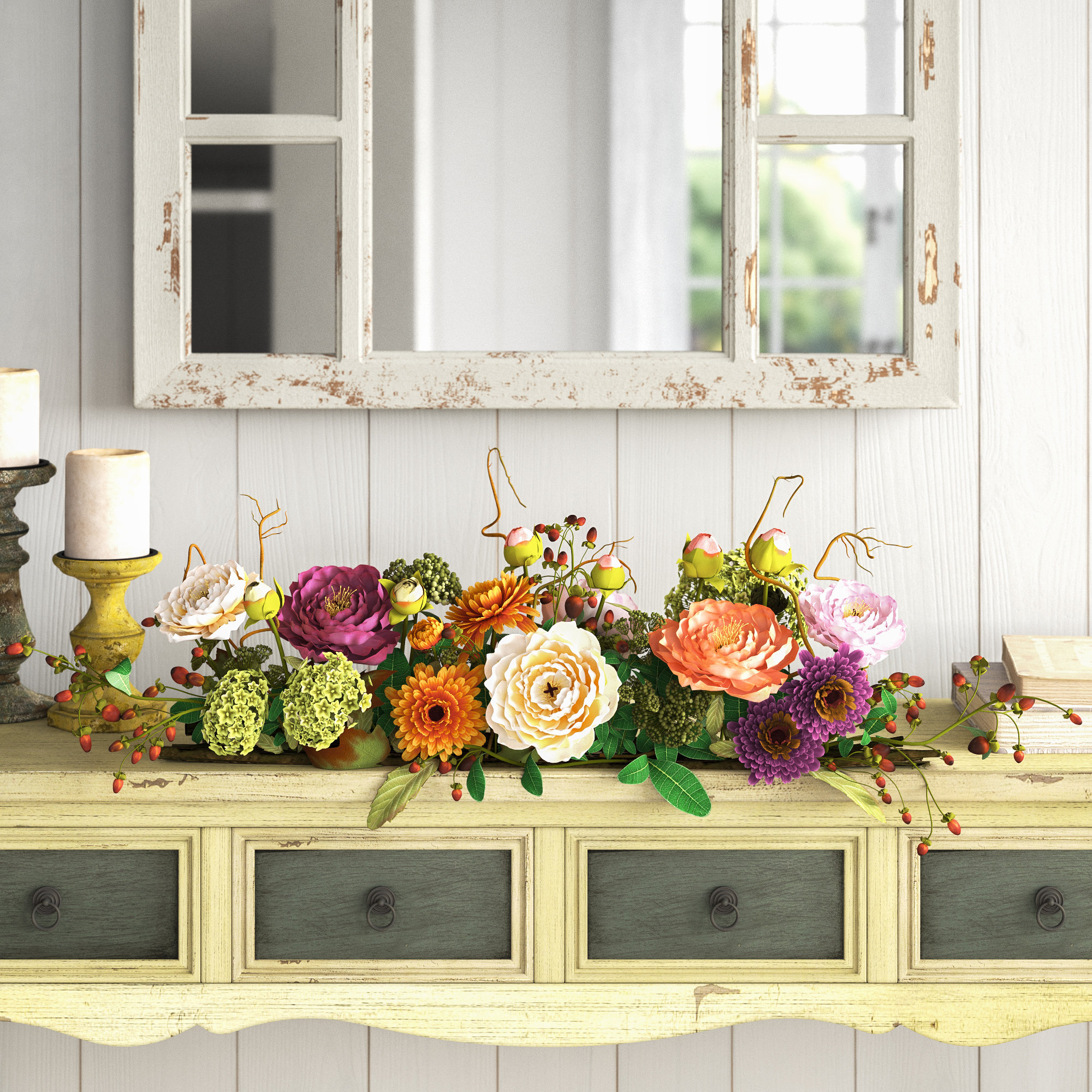 August Grove® Mixed Centerpiece in Planter & Reviews | Wayfair