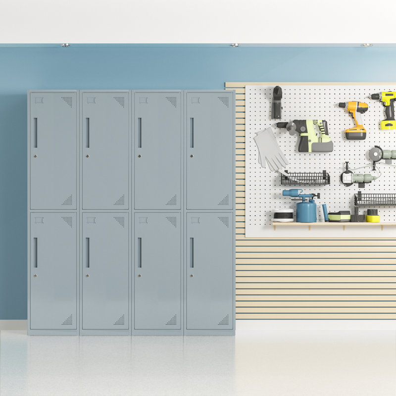 Letaya 15 Inch Wide Storage Lockers Cabinet With 2 Doors And Keys For ...