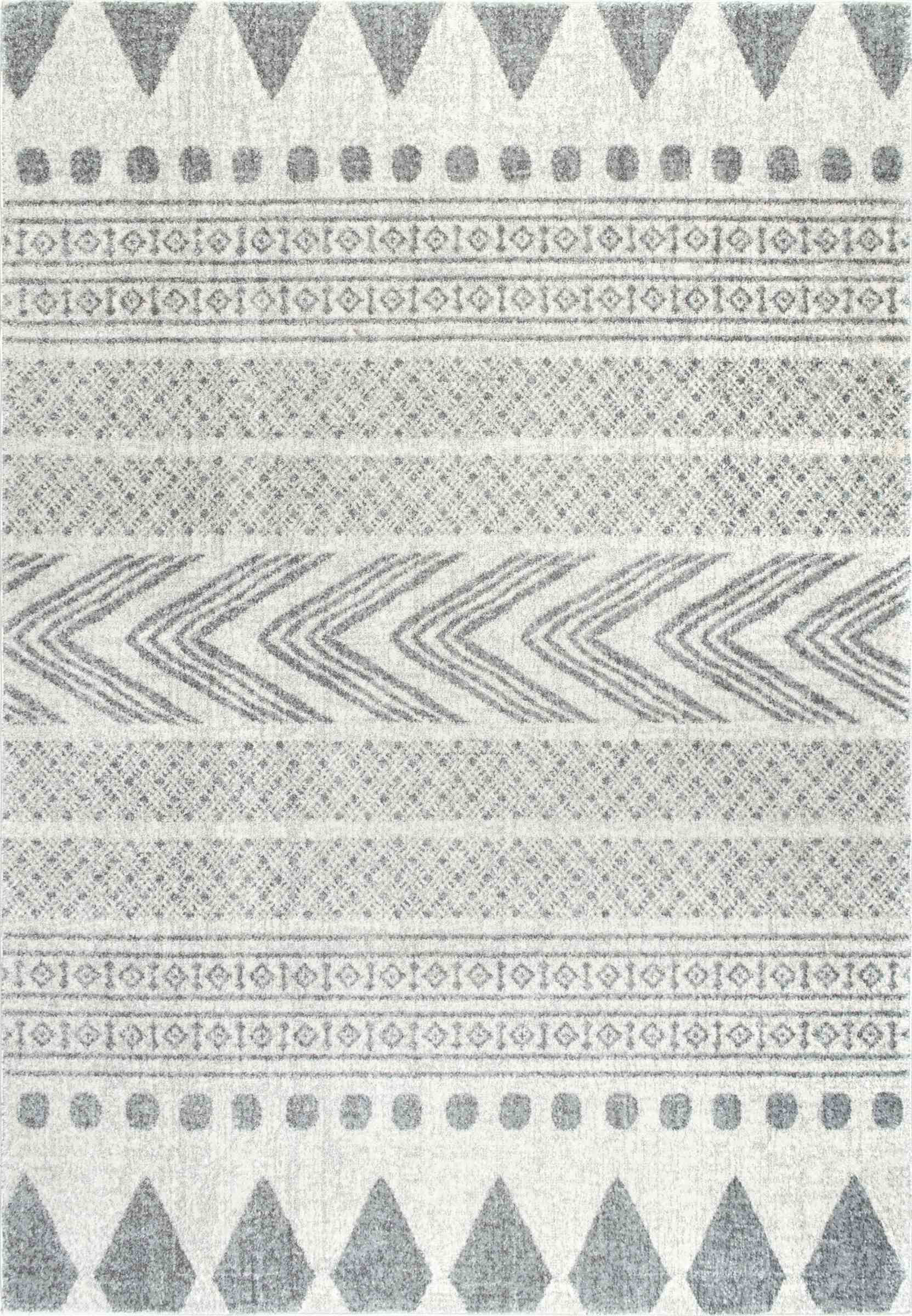 Union Rustic Berger Geometric Gray Area Rug & Reviews | Wayfair