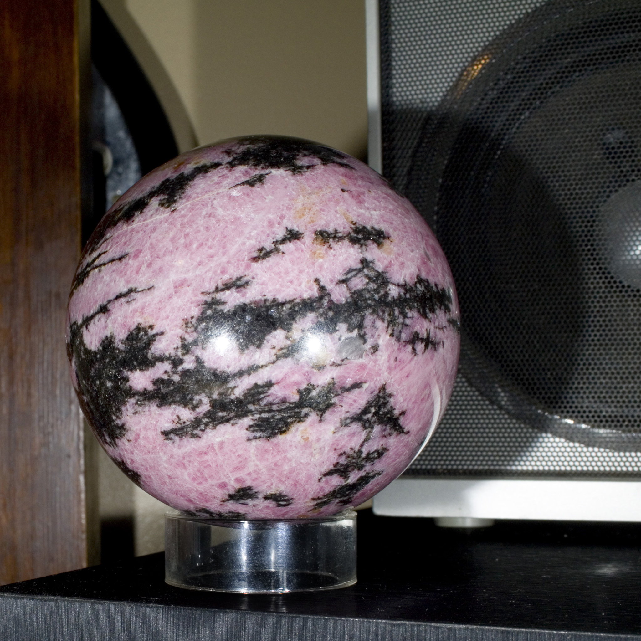 Dakota Fields Arbnora Large Rhodonite Sphere | Wayfair