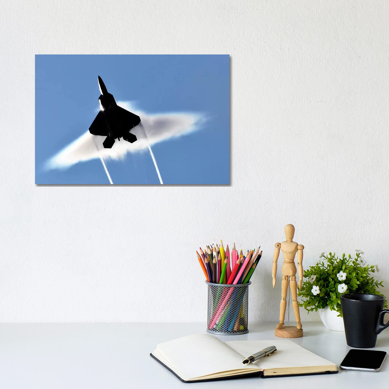 Borough Wharf A US Air Force F-22 Raptor Aircraft Executing A ...