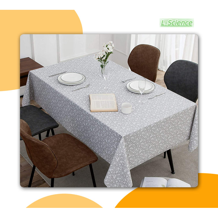 L-Science Floral Plastic / Vinyl Tablecloth | Wayfair