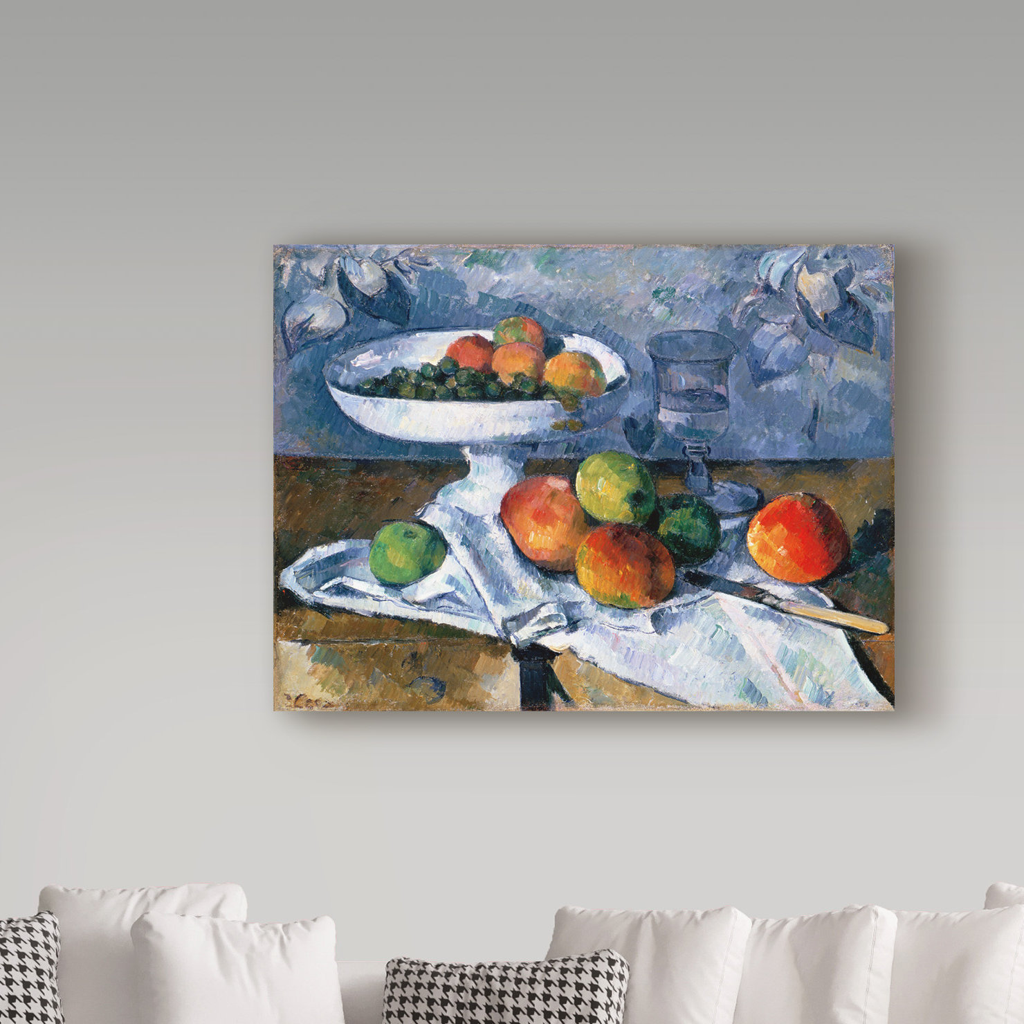 Vault W Artwork Paul Cezanne Still Life With Fruit Dish On Canvas by ...