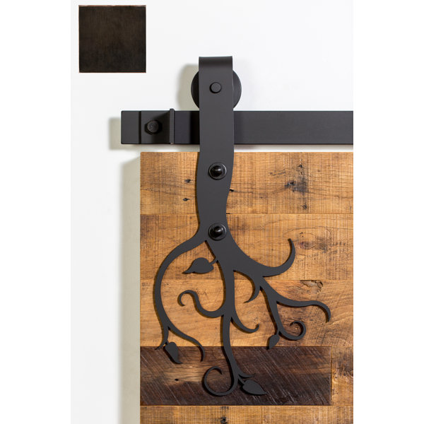 Leatherneck Hardware Vined Premium Standard Single Barn Door Hardware ...