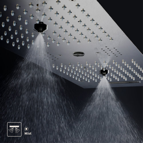 Smart Living&Technology Luxury Thermostatic Complete Shower System with ...